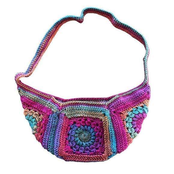 Hand Crafted | Bags | Hand Craftedcrochet Sunburst Granny ...